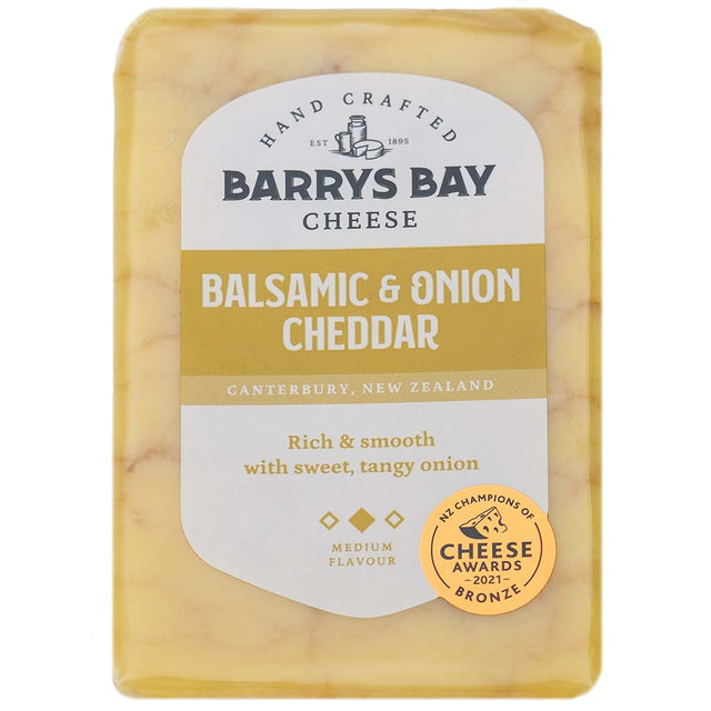 Balsamic & Onion Cheddar – Barrys Bay Cheese