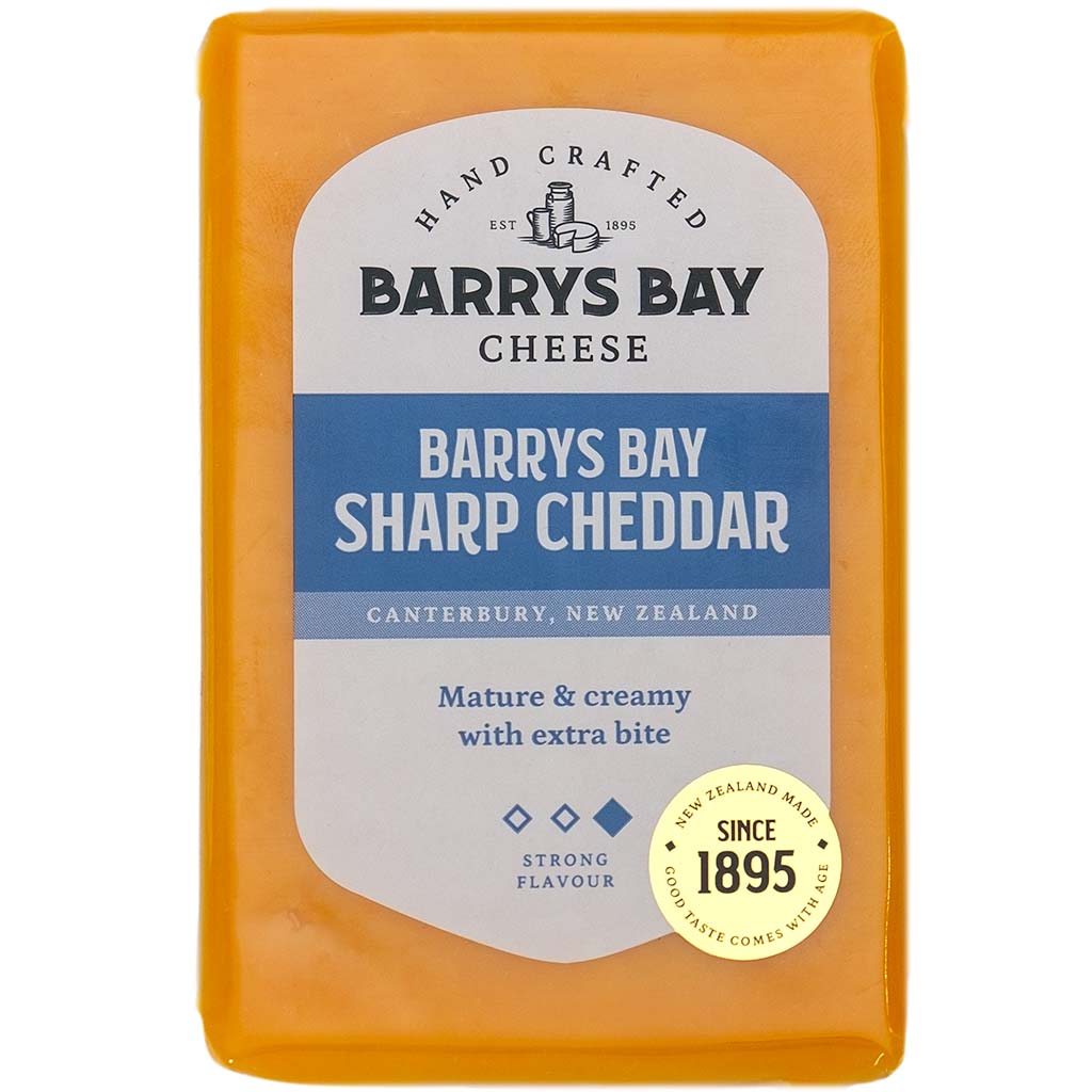 Barrys Bay Sharp Cheddar – Barrys Bay Cheese