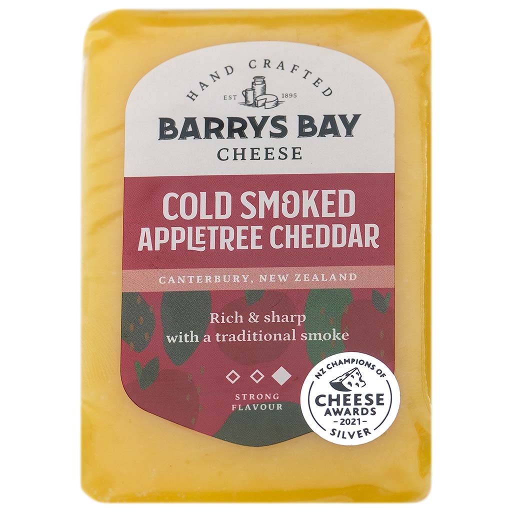 Cold Smoked Appletree Cheddar – Barrys Bay Cheese