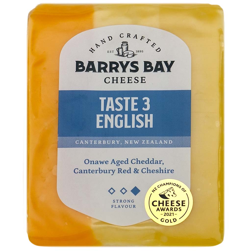 Taste 3 English 200g – Barrys Bay Cheese
